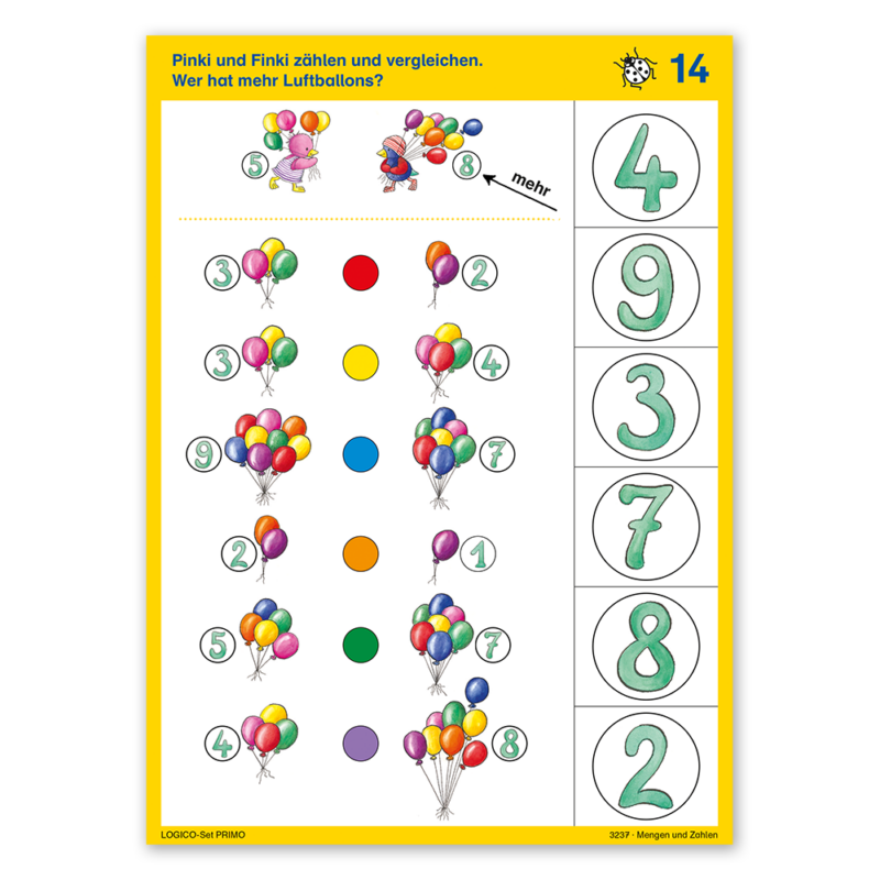 LOGICO PRIMO - Mengen und Zahlen - Finken Verlag exklusiv bei Sandner ...